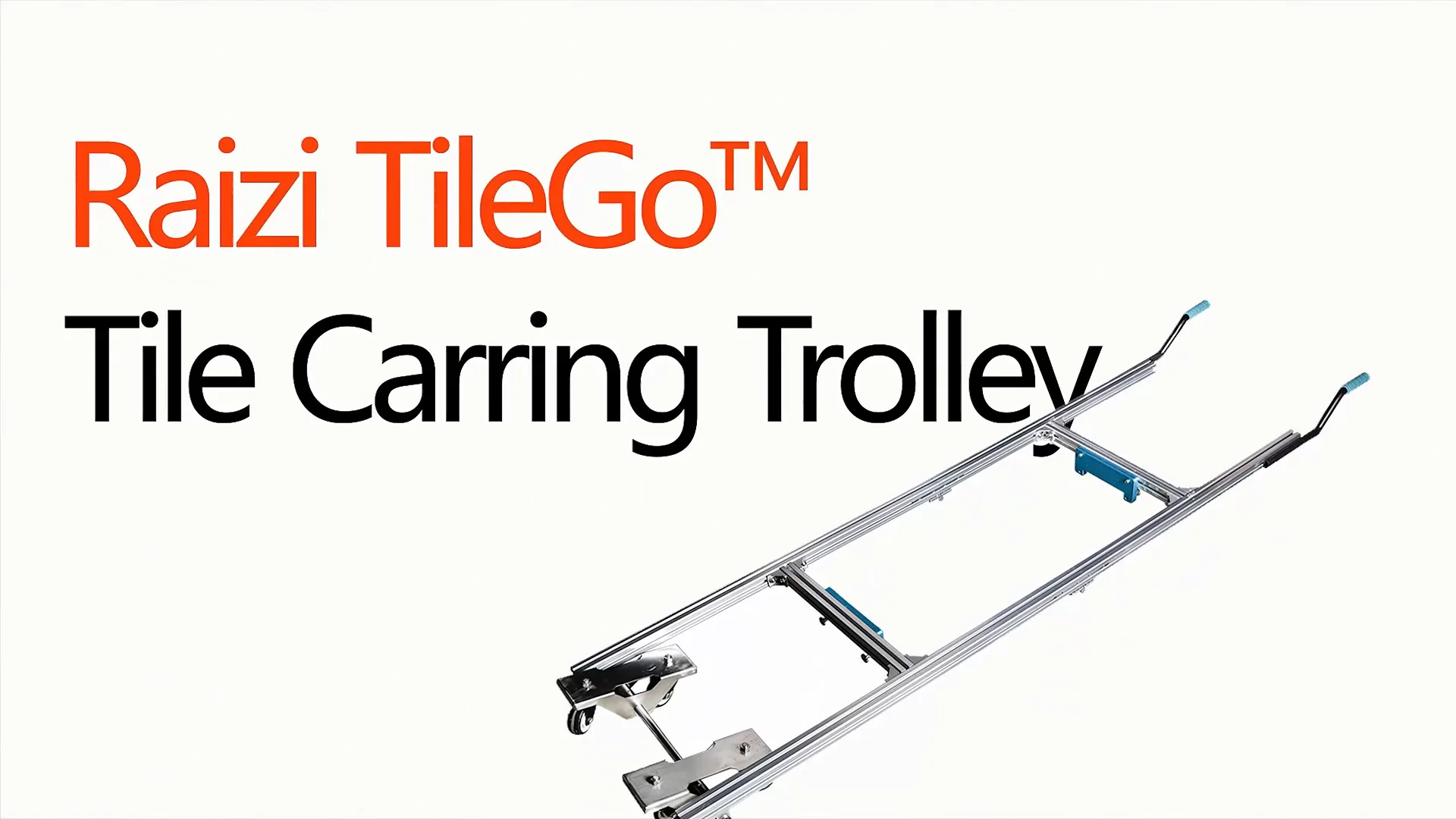 Raizi Tilego Large Format Tile Installation Dolly Cart With Using Grabo ...
