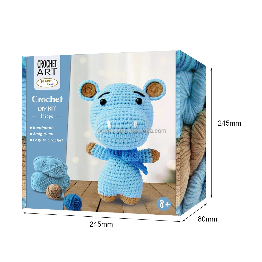 Promotional Hippo DIY Educational Amigurumi Crochet Kit| Alibaba.com
