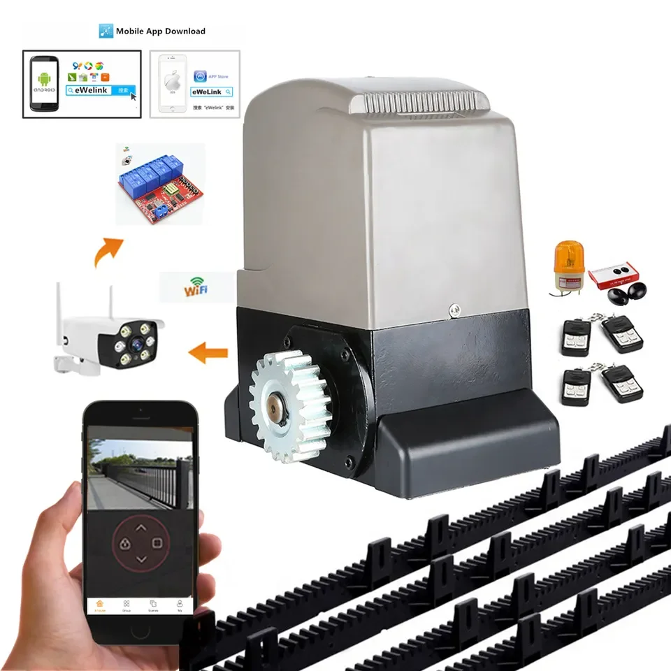 AC 500kg Automatic Sliding Gate Motor Operator with Wifi