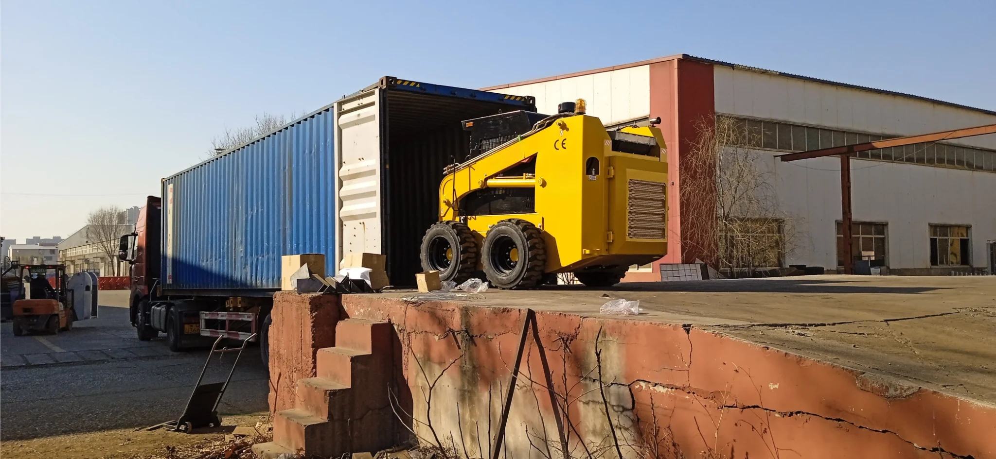 High Quality High-Power Diesel Skid Steer Loader Farm Four-Wheel Drive ...