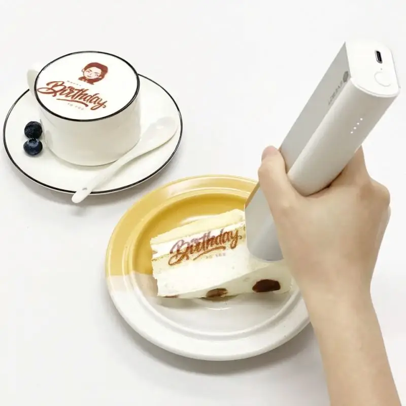 Evebot Diy Handheld Inkjet Printer for Food Coffee Cake and Pastries ...