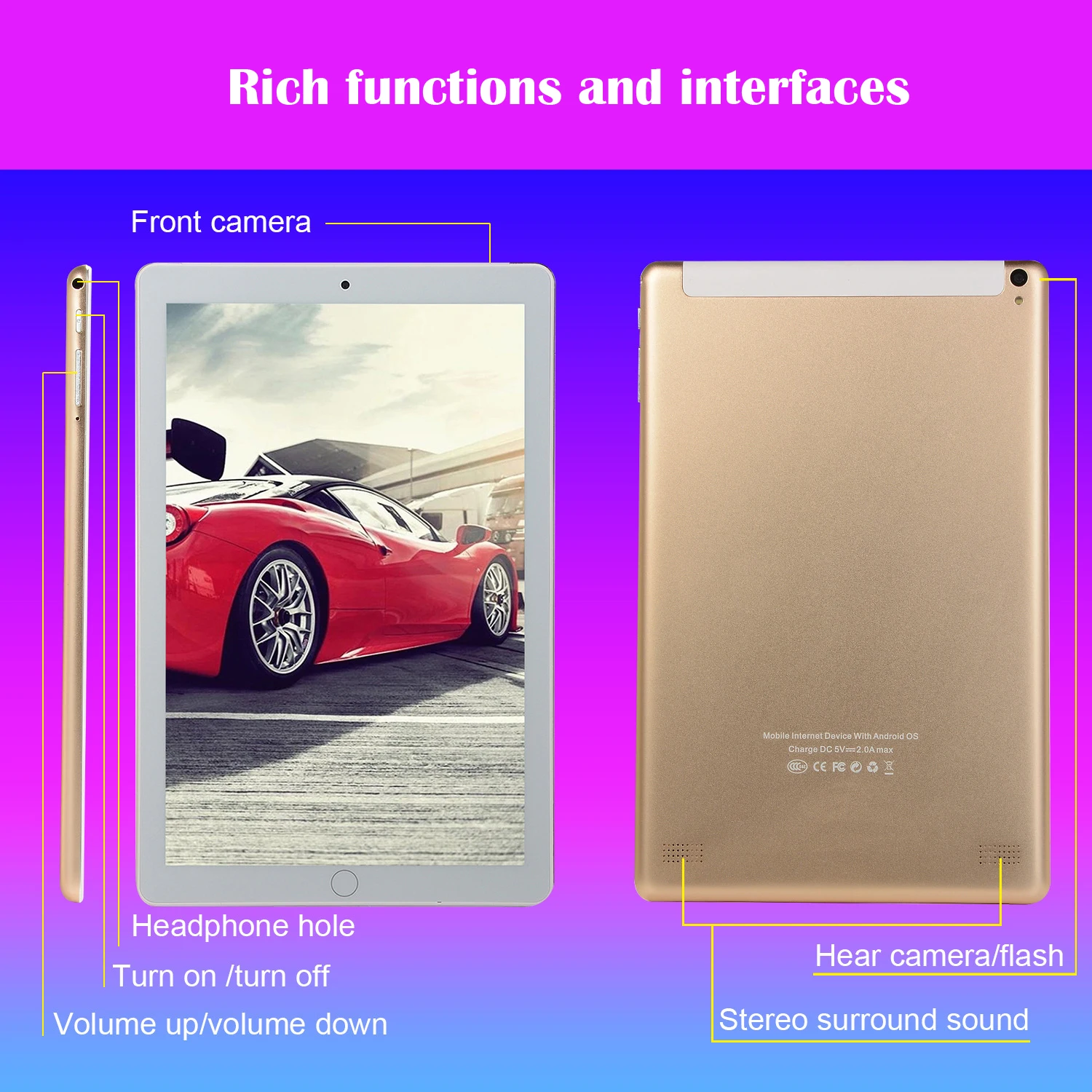Factory MTK6582 Chipset Tablet PC 1+16G 3G Dual SIM 10" Mediatek Tablet ...