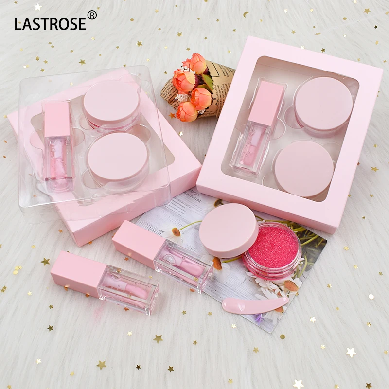 Wholesale Pink 2 In 1 Nourishing Mask Sugar Fruit Lip Balm And Scrub ...