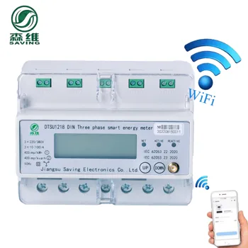 10(100)a Energy Meter 3 Phase 220v/380v Wifi Prepaid Din Rail Power ...