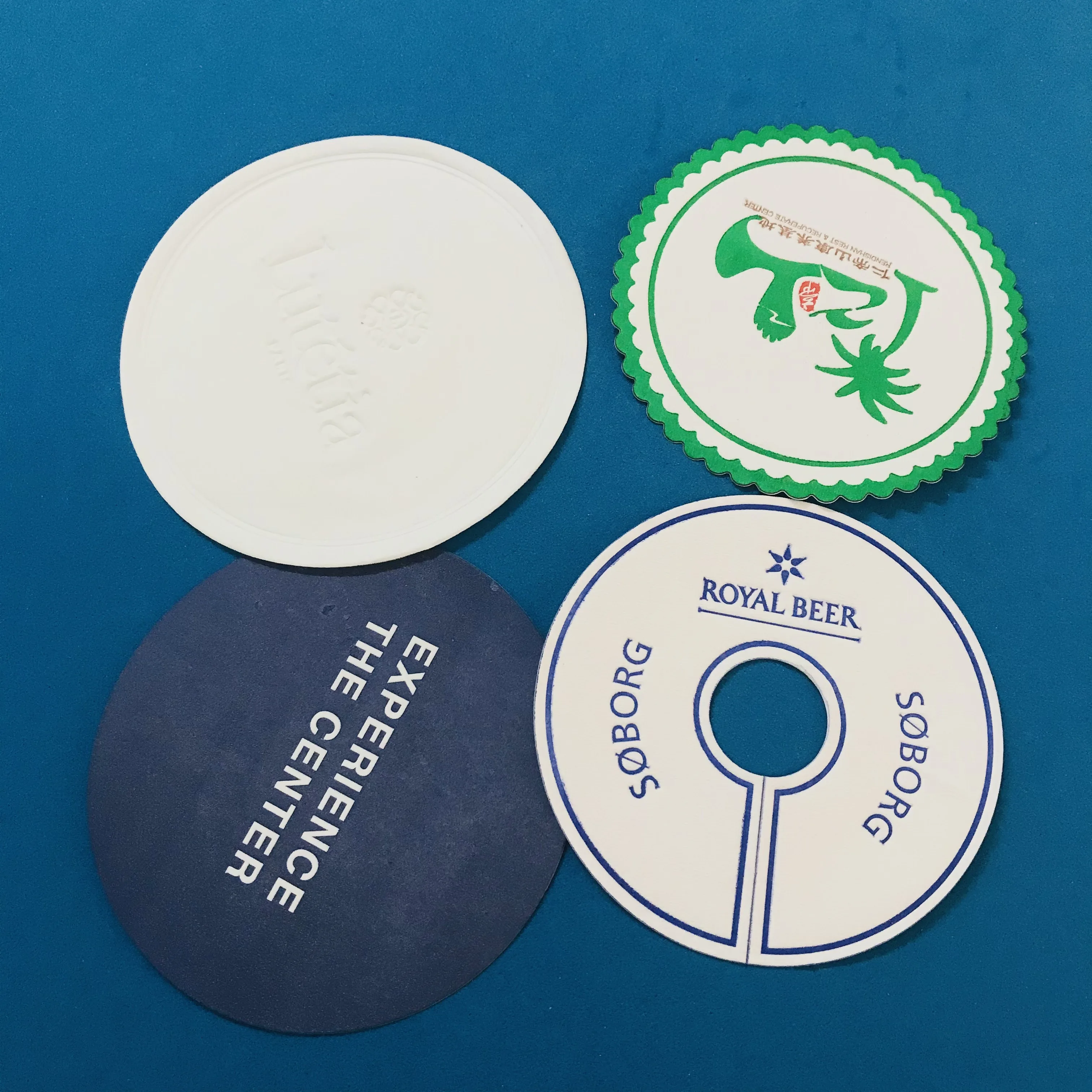 4 Layers Tissue Paper Coaster with Wax on the Backside
