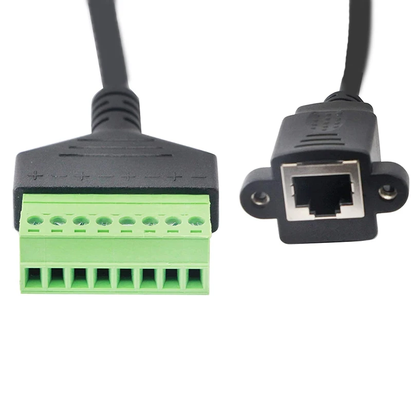 RJ45 Female to 8pin UTP DVR Cable - Ethernet Extender