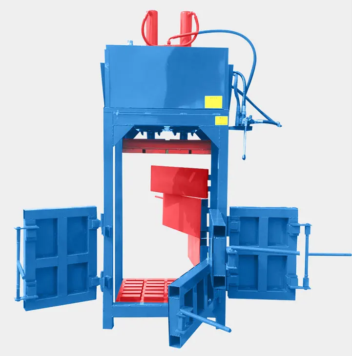 Vertical Clothing Baler 4 Door Baler Machine Used Clothing Baling ...