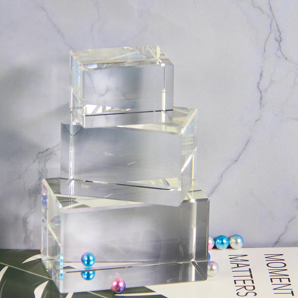 Wholesale K9 Sublimation Blank Crystal Glass Cubes Blank Crystal for ...