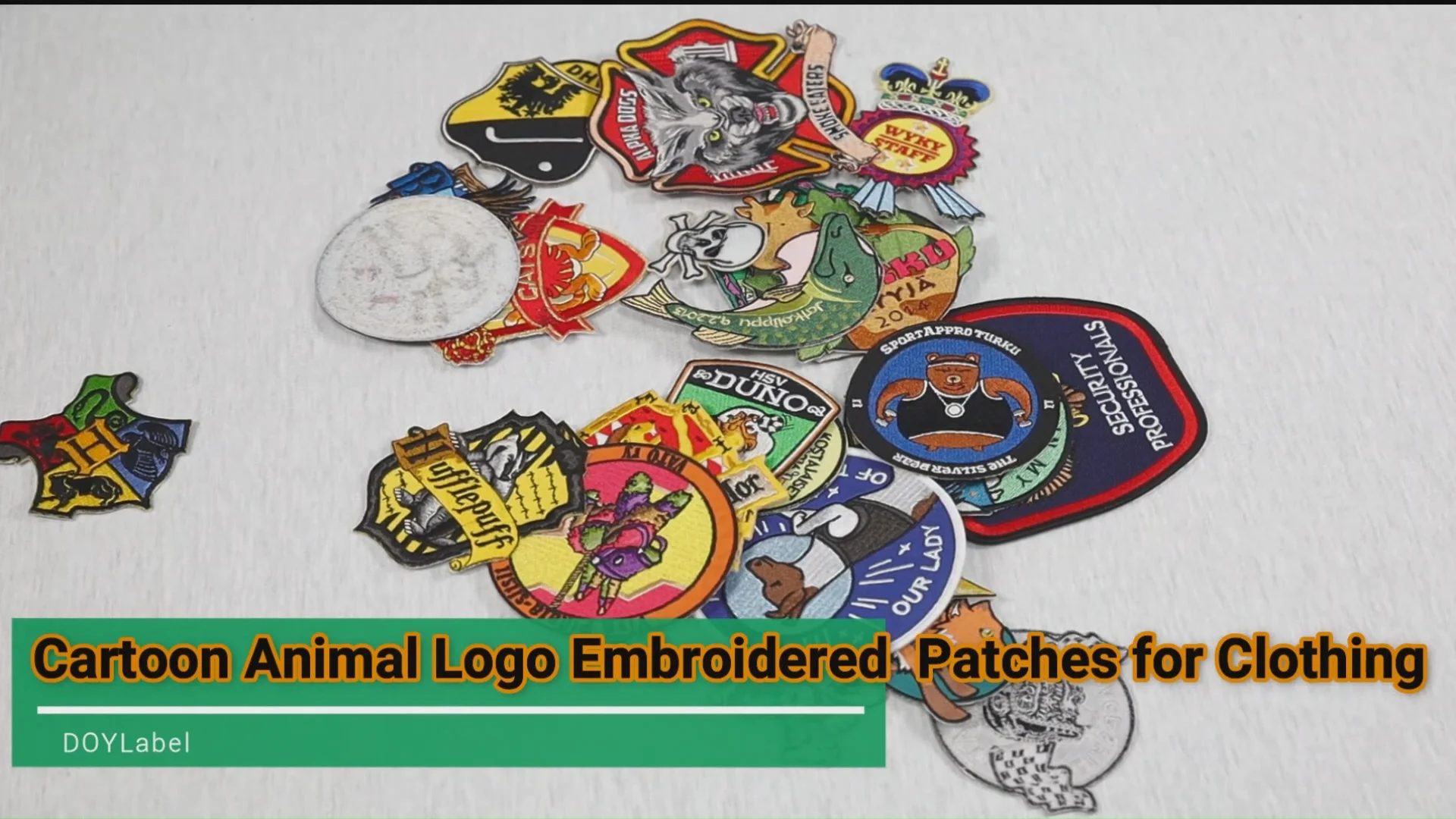 Custom Garment Name Logo Sew On Merrow Border Embroidery Patches And ...