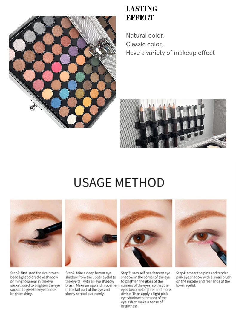 132 Color Professional Makeup Set Box - Complete Makeup Kit for All ...