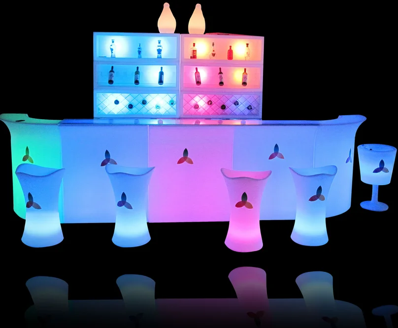 Illuminate Your Space with Remote Control LED Bar Furniture