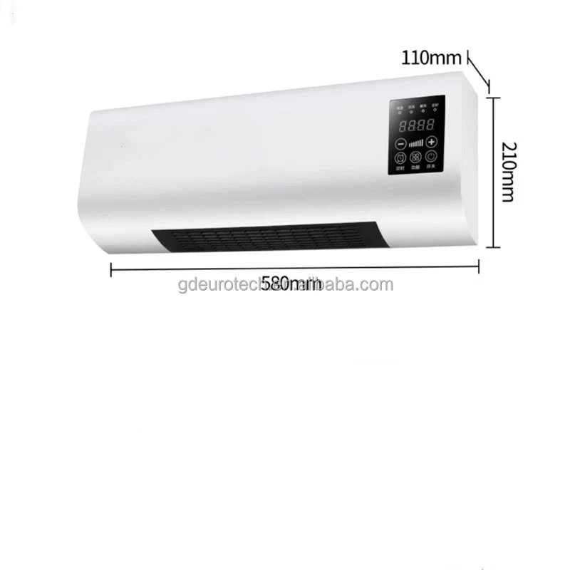 2000W PTC Wall Mounted Electric Heater with Remote Control