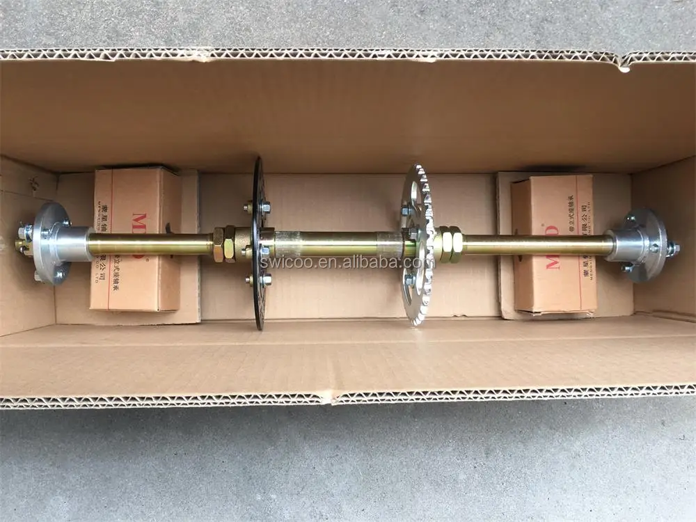 610MM 650MM Full Set Go Kart Axle Rear Axle Kit Buggy Brake Disc Shaft