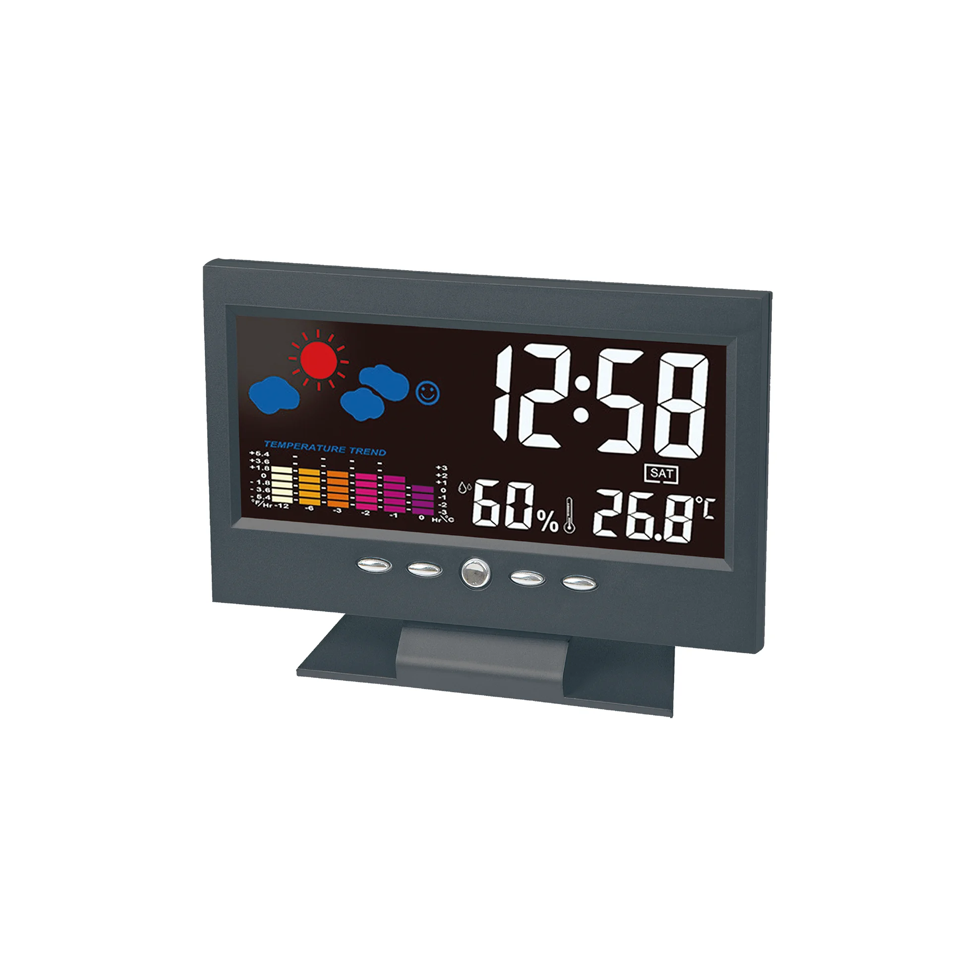 Digital Lcd Alarm Clock Cheap Smart Alarm Clock With Color Screen And ...