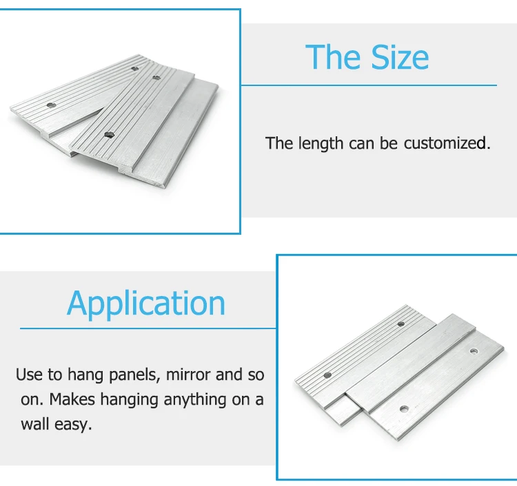 Heavy Duty Z Clip Aluminum French Cleat Wall Panel Hanger - Custom ...