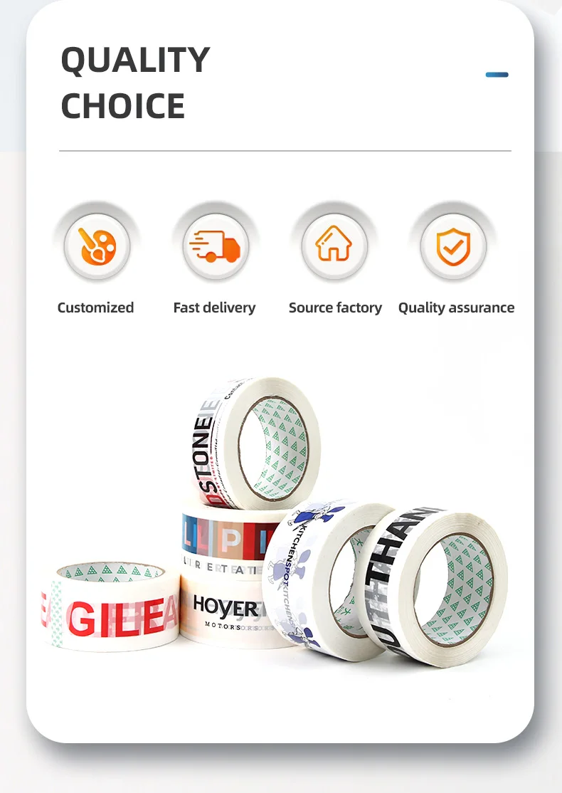 Customized Adhesive Package Carton Sealing Tape - Bopp