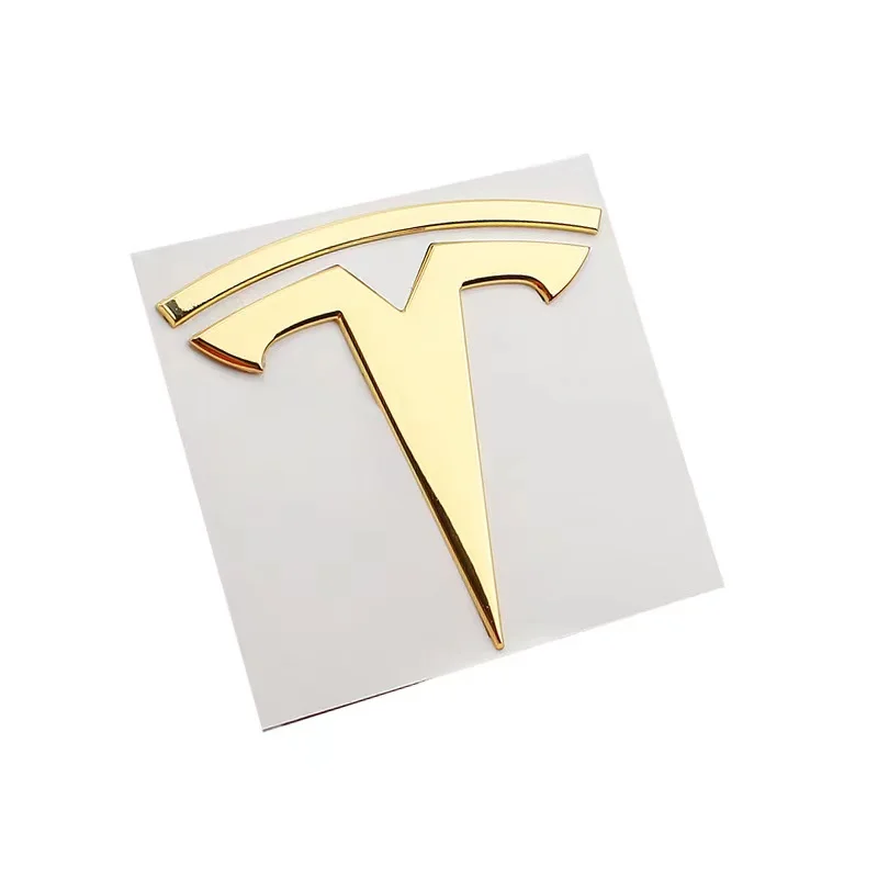 Front/trunk Logo Rear Logo Sticker For Tesla Model 3 Real Carbon Fiber ...