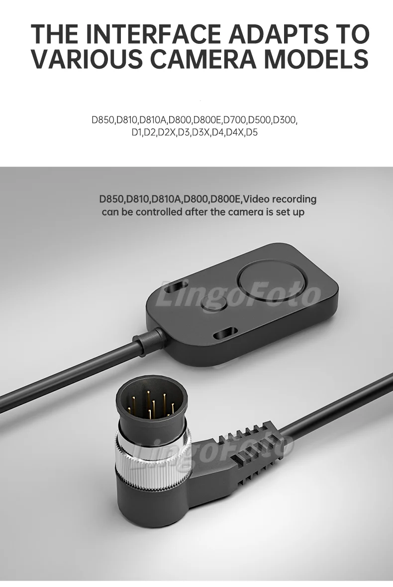 1.5m Dc0 Shutter Release Cable Wire Remote For D850 D810 D810a D800 D800e D700 D500 D300 D1 D2 ...