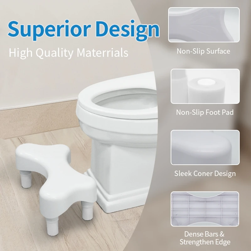 Bathroom Footstool Squat Anti Constipation Artifact Household Plastic ...