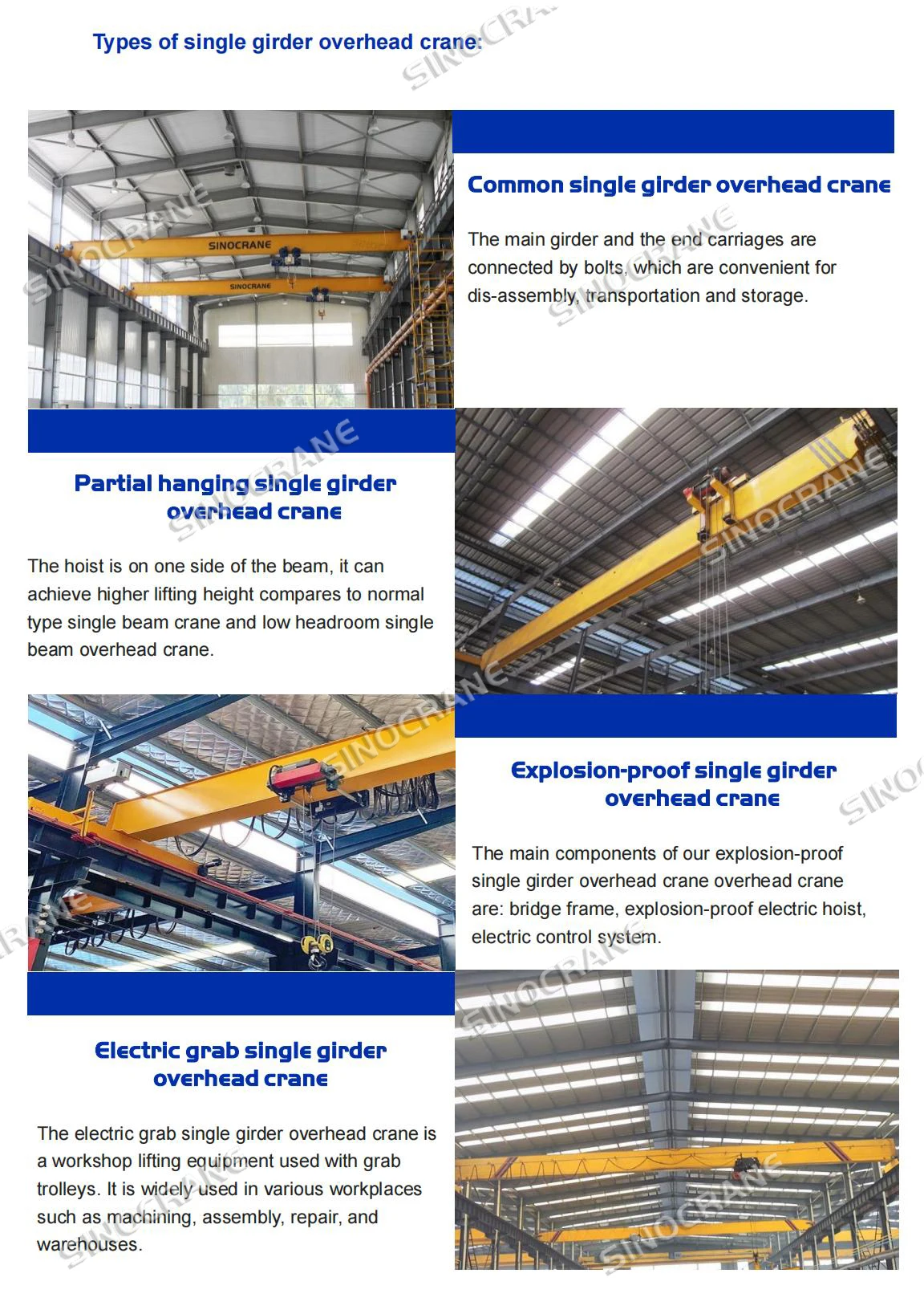 Single Girder Safe Driving Overhead Crane 5 Ton 10 Ton Harga For Sale ...