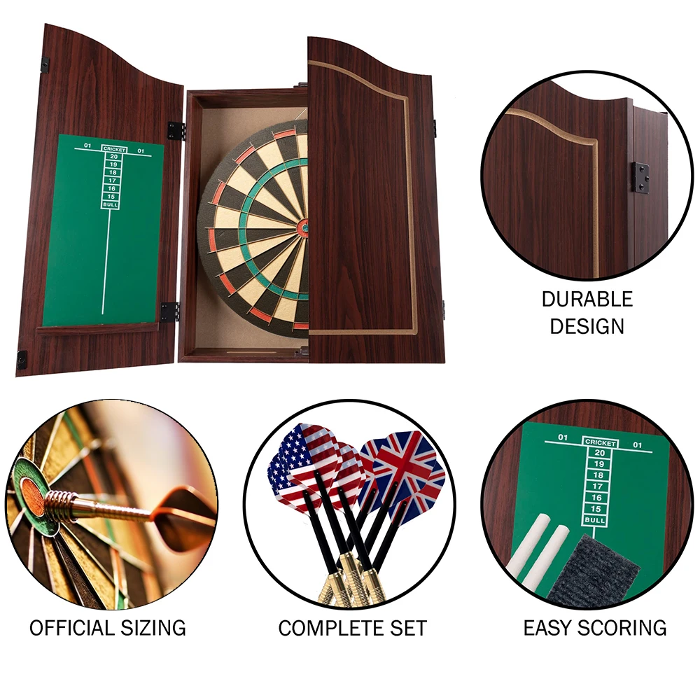 18" Darts And Dartboard Sets 28 Gram Tungsten Darts Self-healing ...
