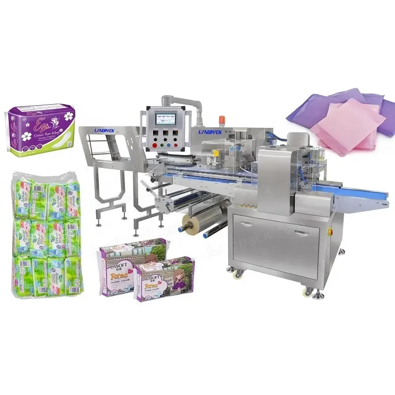 Automatic Soft Cotton Tissue Towel Bagging Machine Sanitary Napkins ...