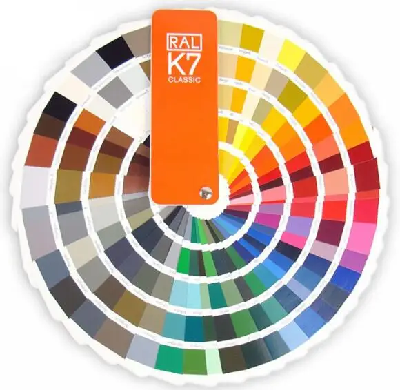 Ral K7 Classic Paint Color Charts Page Chip Card Brochure - Buy Paint ...