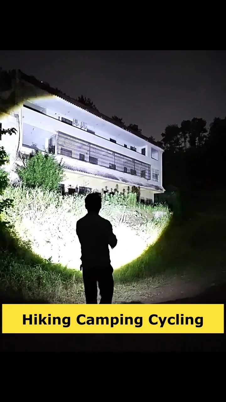 Tactical Flashlight Luminous Strips 20w Led 15000 Lumen Torch Digital ...