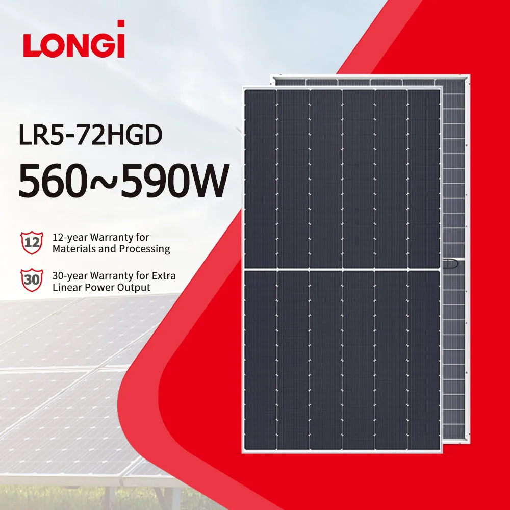 Longi Solar Panels Kit With Battery And Inverter 580w 560w Mono Solar ...