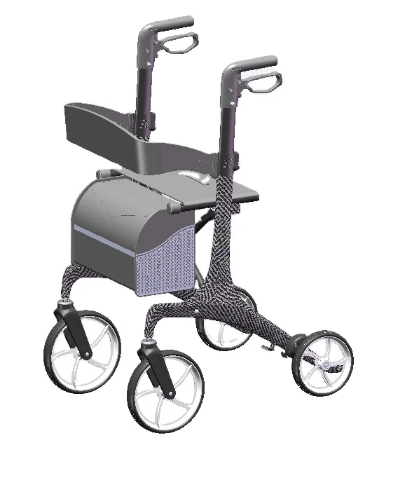 Light Weight Mobility Shopping Cart Aged Care Adult Carbon Fiber ...