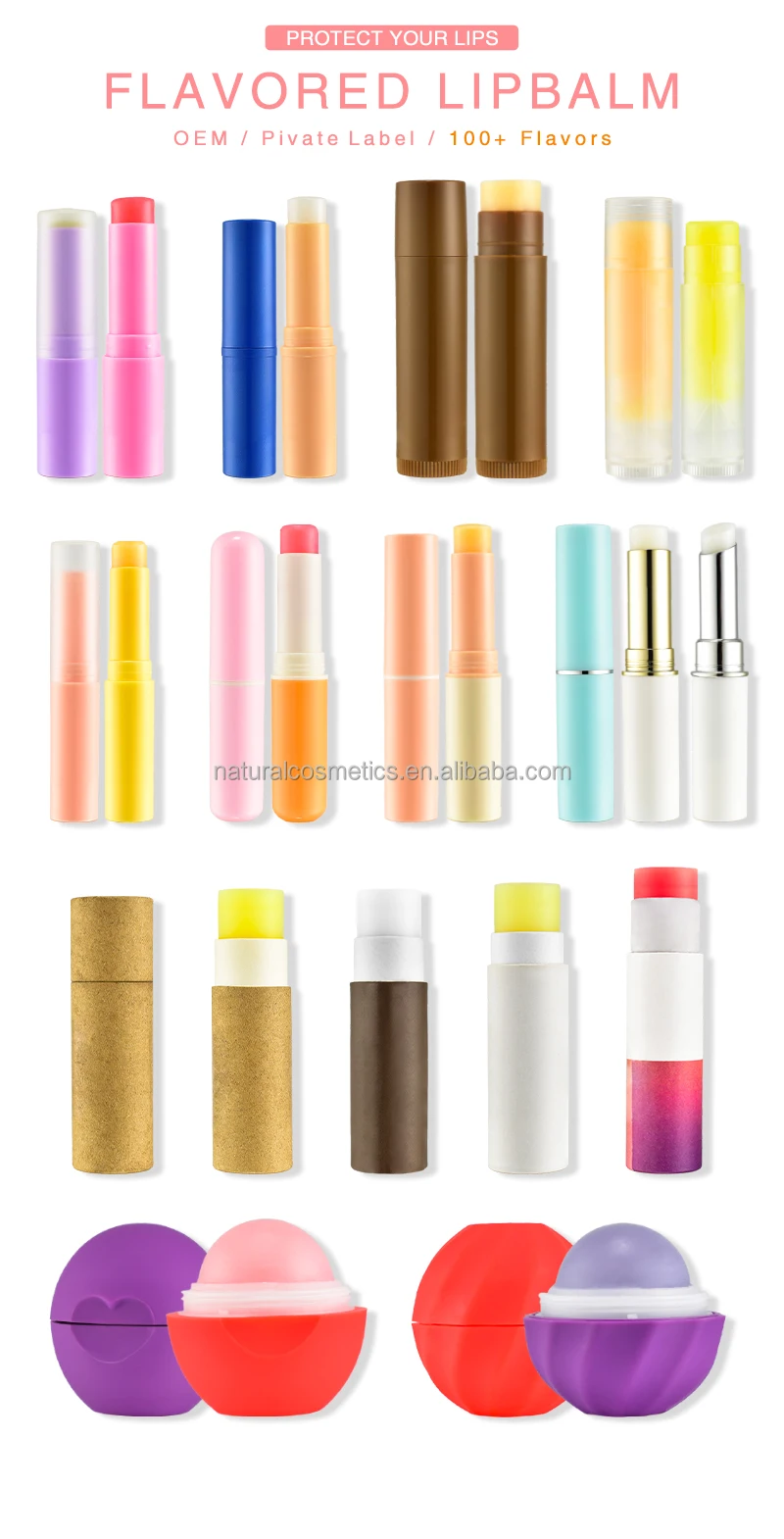 Eco Friendly Custom Lipbalm Paper Tube Lipbalm Paper Lip Balm Twist Up ...