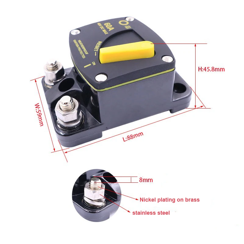 Car Circuit Breaker High Current Short Circuit Overload Protection ...