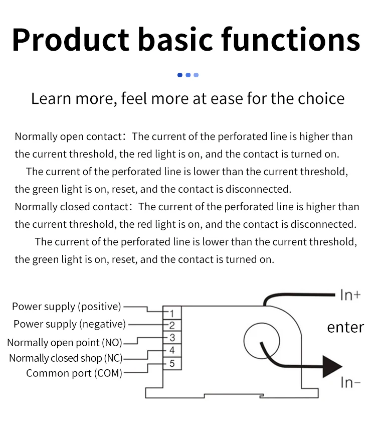 DC Current Switch - Hall Effect Current Sensing Relay
