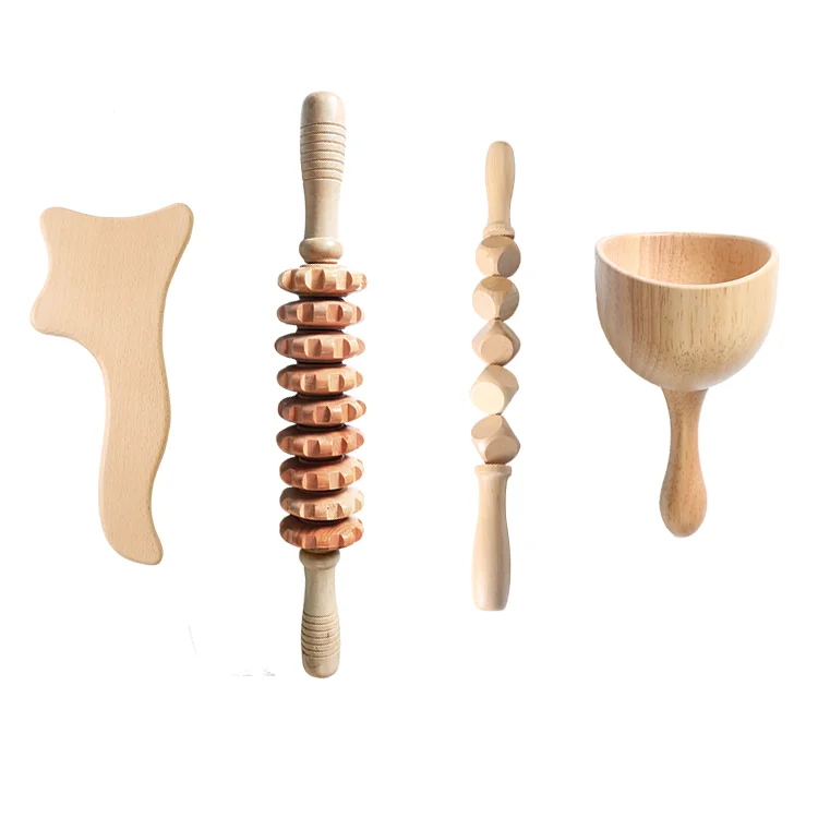 Maderotherapy Wood Wooden Therapy Massage Tools Set Lymphatic Drainage ...