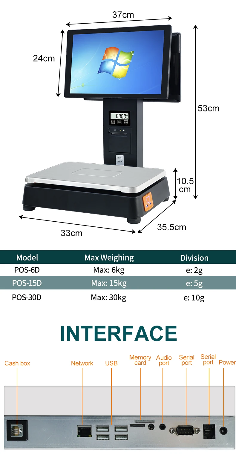 NVK PC 30kg POS Scale - Precision and Efficiency for Retail