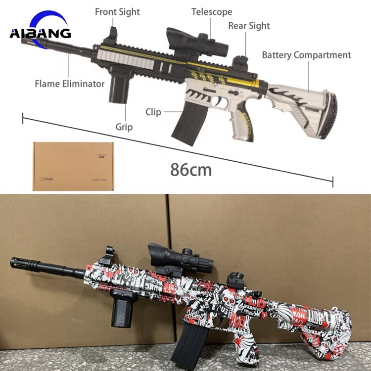 M416 Ak47 M4 M4a1 Electric Gel Blaster Ball Toy Guns Outdoor Game Gel Water Bead Blaster ...