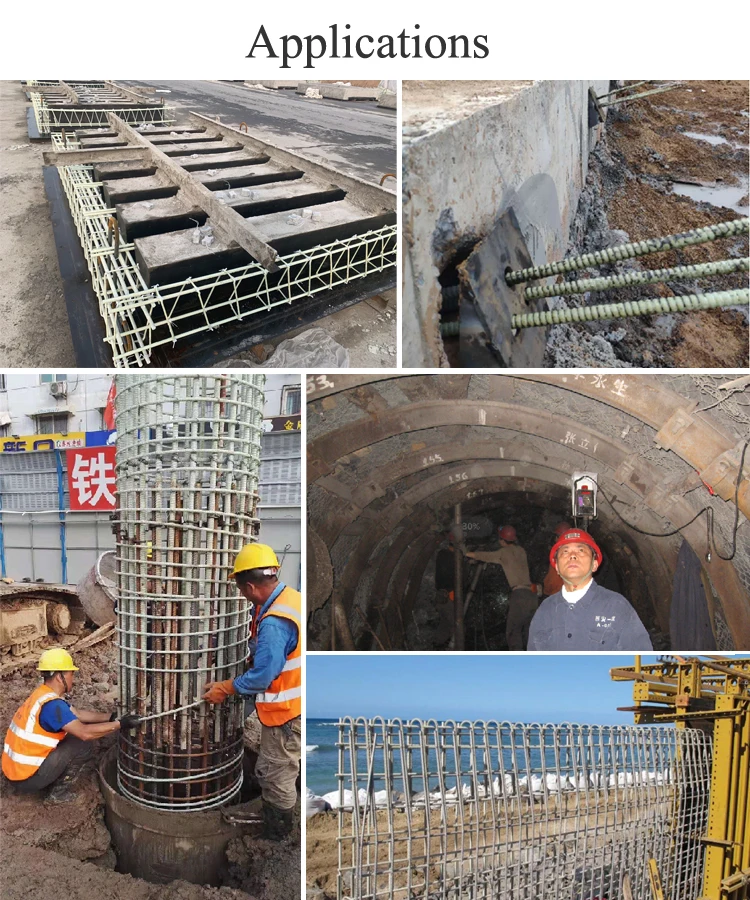 Noncorrosive Fiberglass Reinforcing Mesh 6mm Frp Rebar Mesh For ...