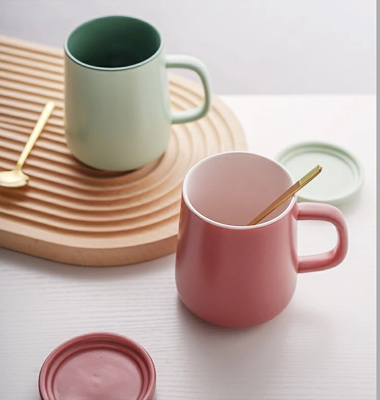 Creative Ceramic Mug Coffee Large-capacity Breakfast Milk Drinks Cup ...