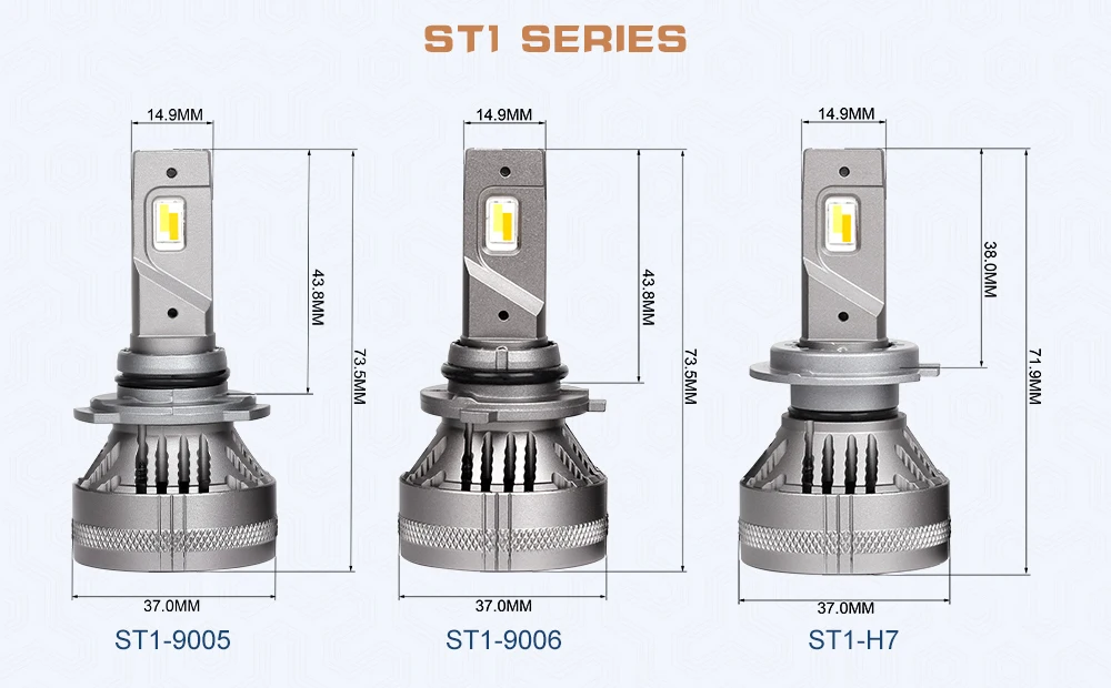 Smart Bluetooth Control LED Headlight Bulb 6000LM High Lumen Output ST1 H7| Alibaba.com