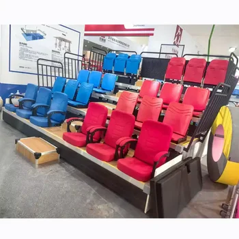 Customized 7 Rows 100 Seats Movable Foldable Retractable Bleacher Sport ...