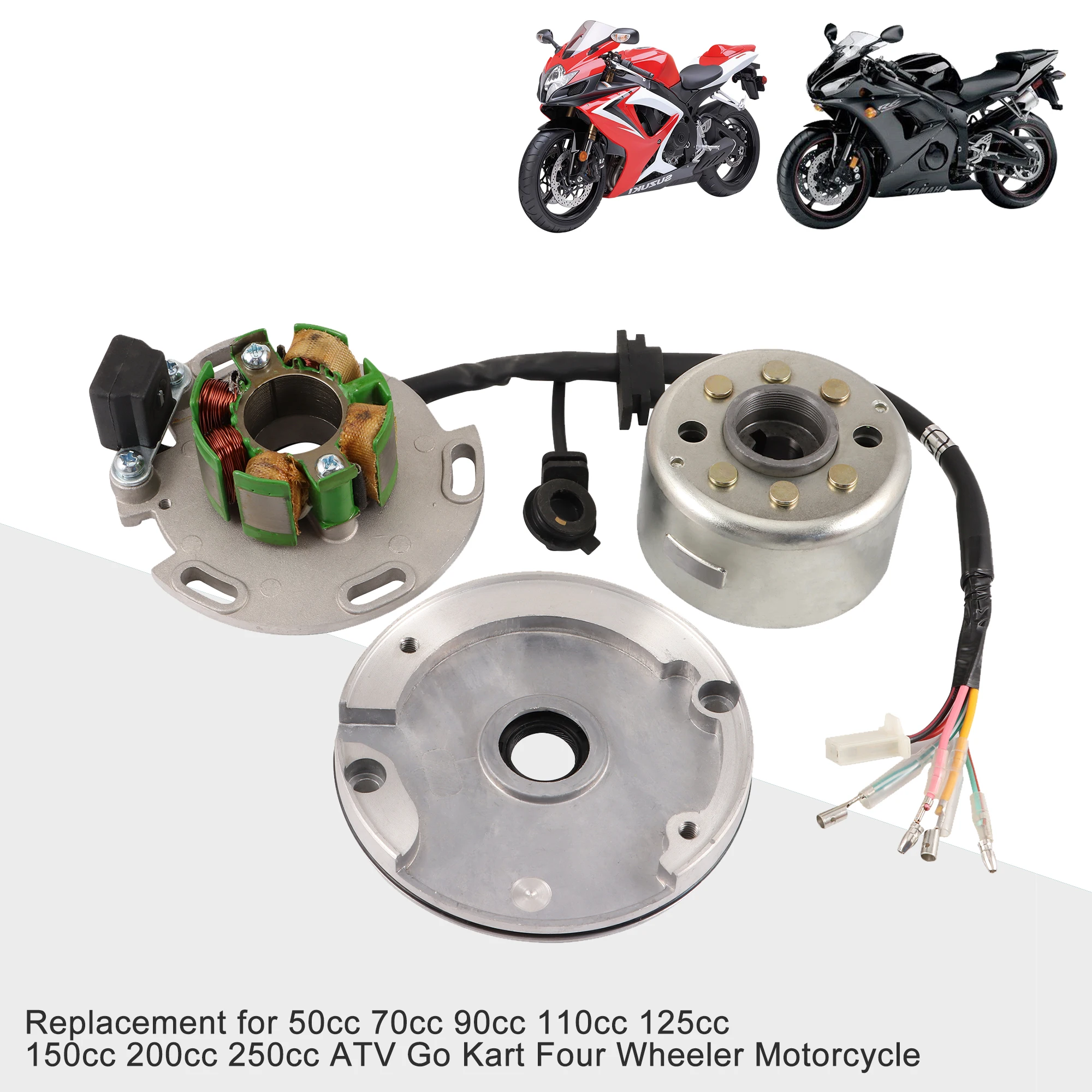 GOOFIT Magneto Stator Flywheel Rotor Kit for Lifan 150cc Engine ...