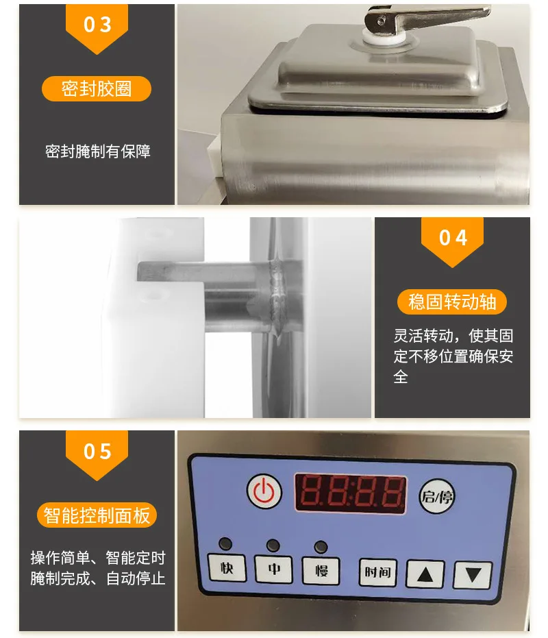 Kfc Kitchen Equipment Digital Panel Chicken Marinated Machine Prices