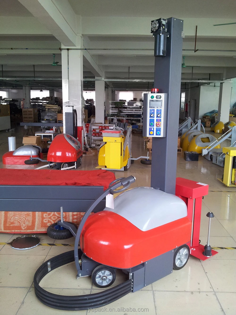 Self Propelled Mobile Pallet Stretch Wrap Robot - YUPACK