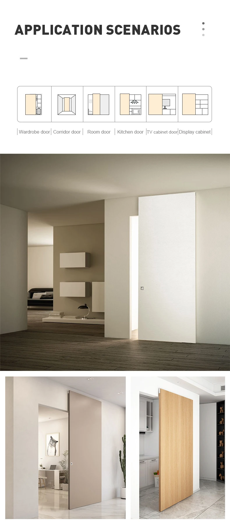 Hidden Track Design Sliding Door Buffer Damper System