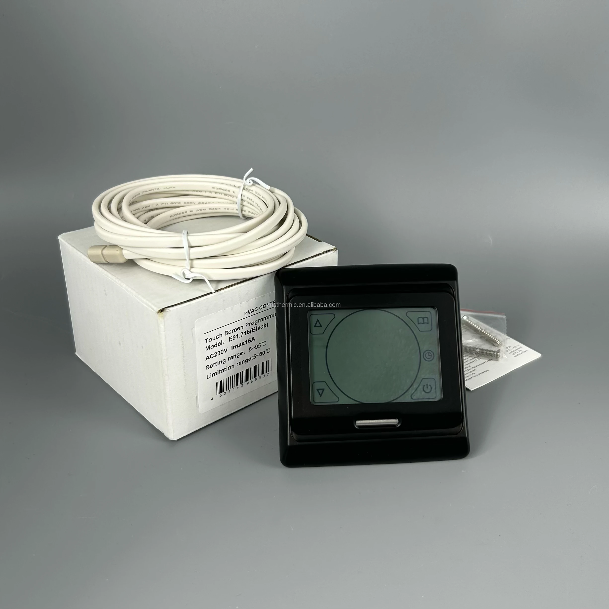 M9(e91) 16a Thermostat 220v Temperature Controller Radiant Floor Heating Thermostat - Buy Touch ...