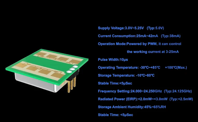Pdlux Pd-v12 Radar Sensor Module Microwave Body Induction 24ghz Radar ...