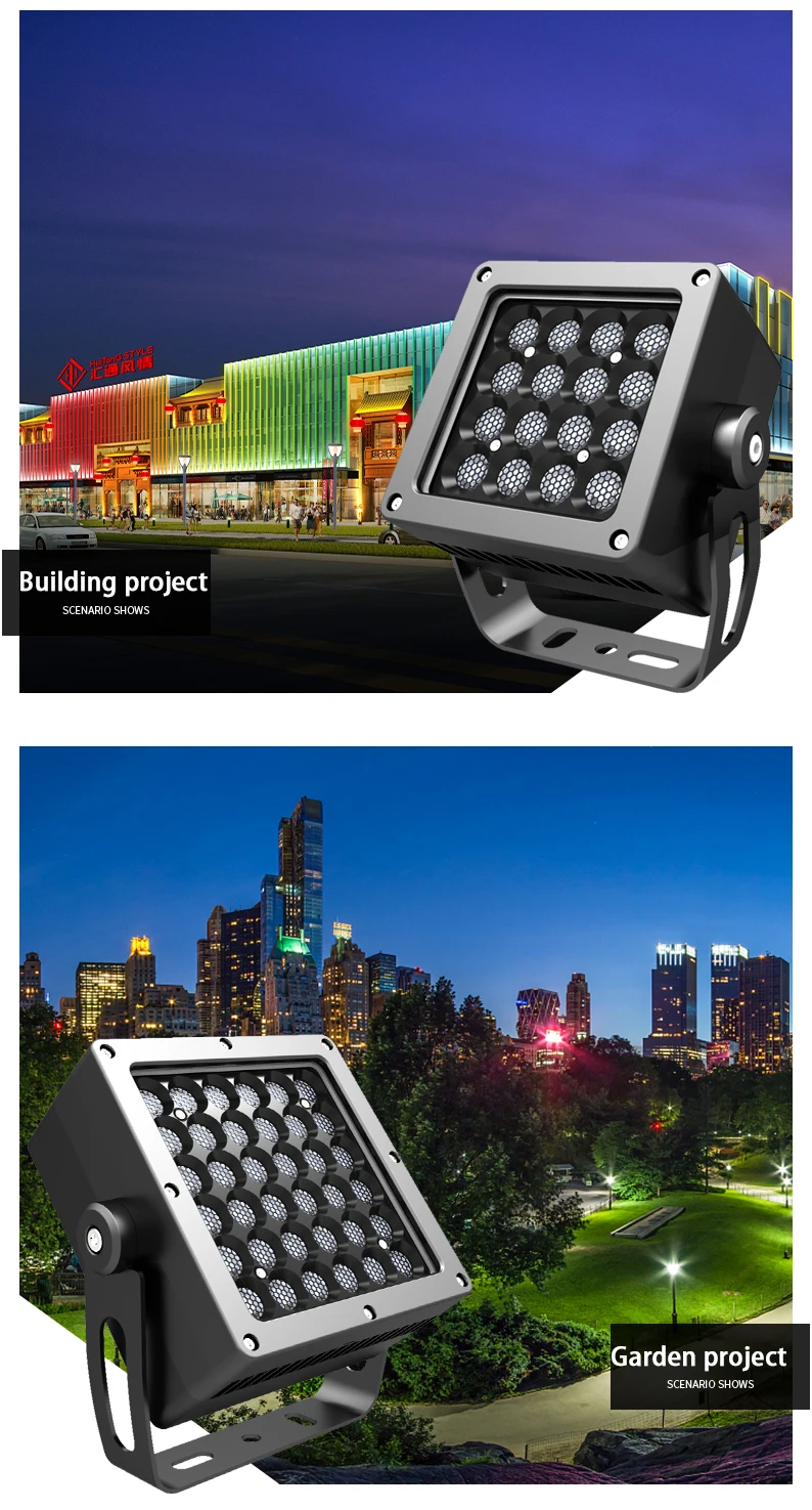 LED Flood Light Outdoor Light Waterproof IP66 Searchlight Project Site ...