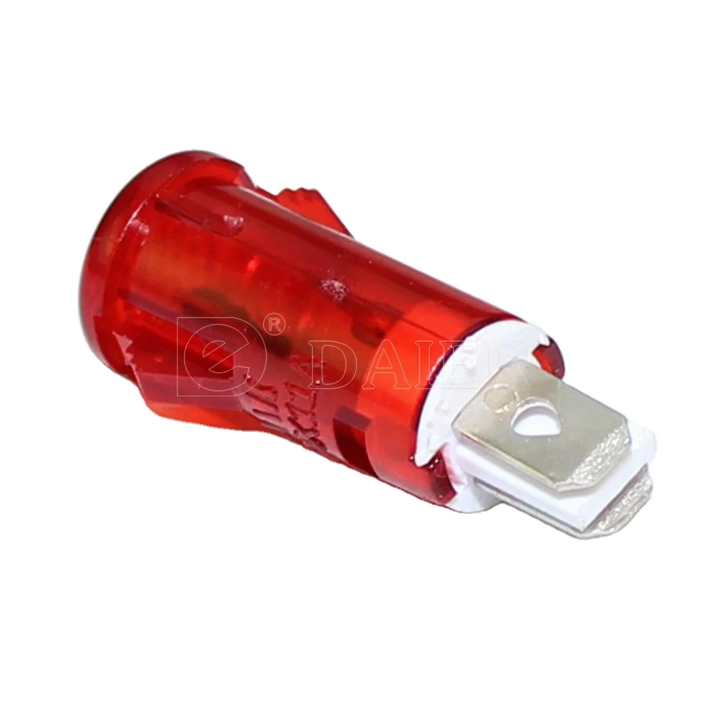 10mm Plastic Indicator Light Transparent 12v Led Indicator Light Round ...