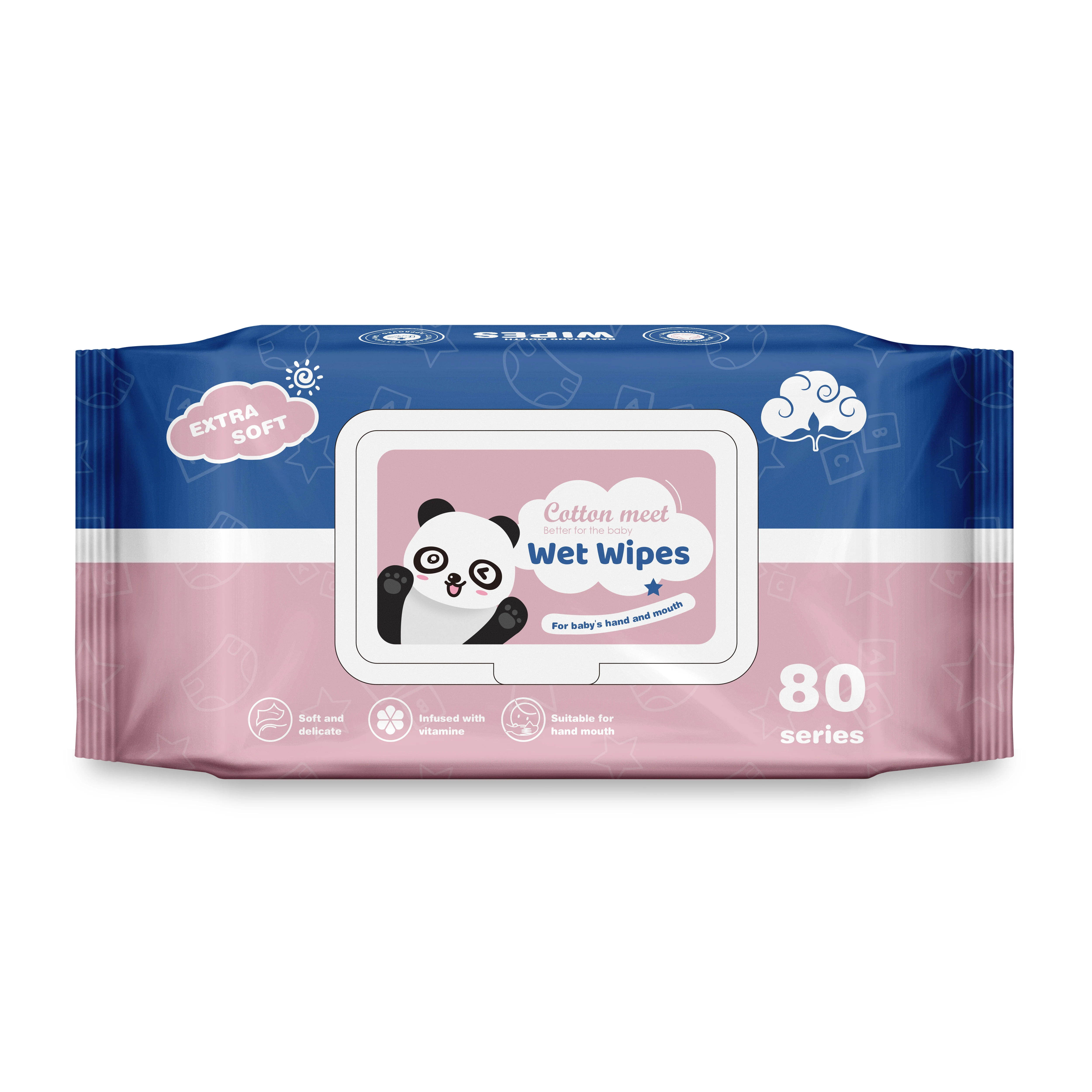 Extra Soft 80 Series Antibacterial Wet Wipes Wetwipes Disposable Pamper ...