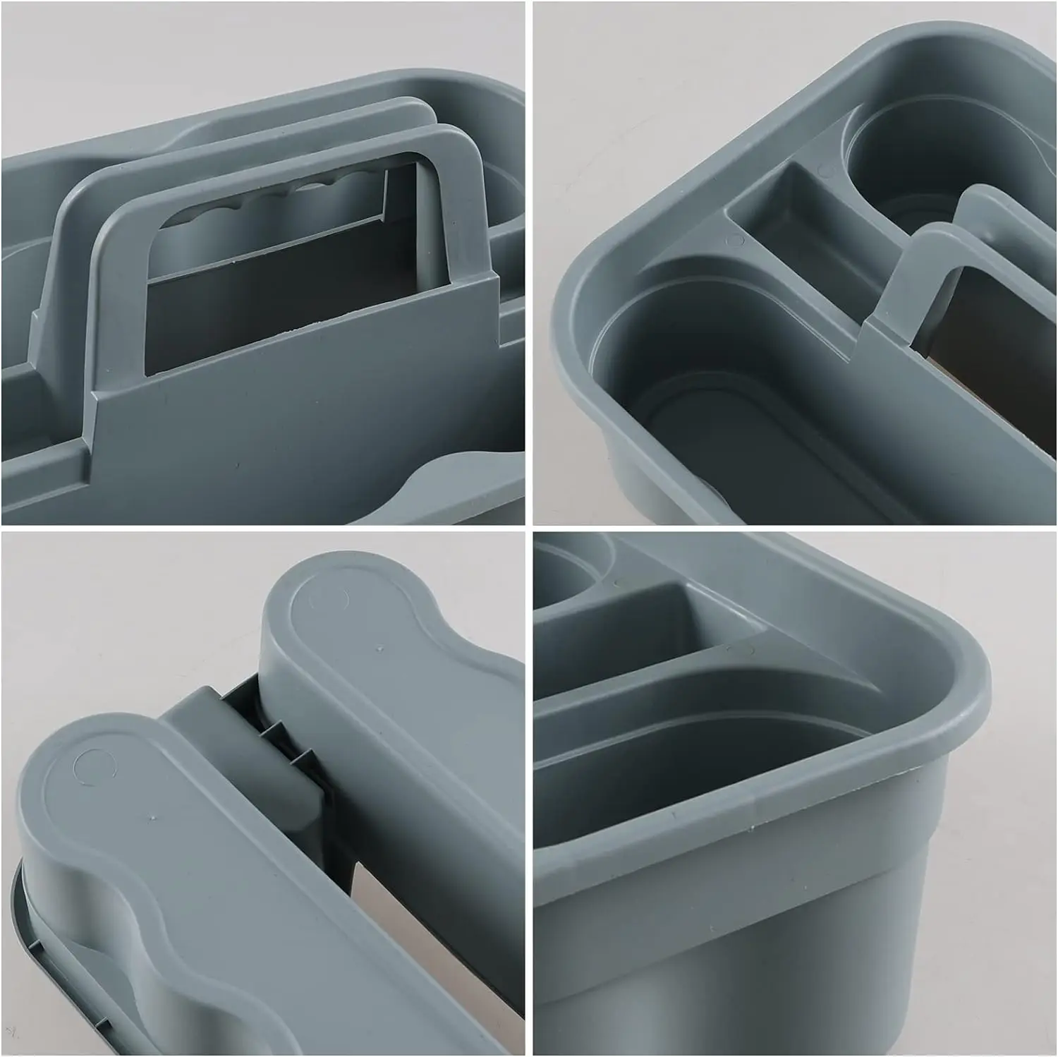 Modern Deluxe Rectangle Janitorial Cleaning Caddy Injection Molded ...